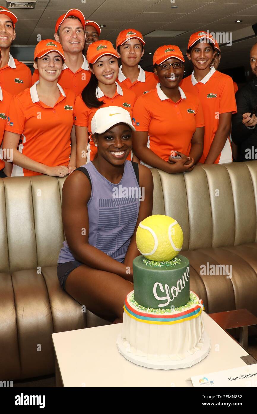 MIAMI GARDENS, FL - MARCH 20: Sloan Stephens is seen during media day ...