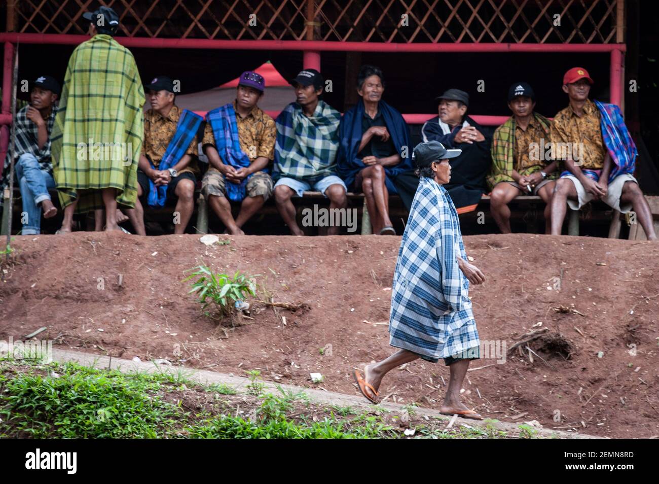 Residents are seen during the Rambu Solo funeral ritual in Tana Toraja ...