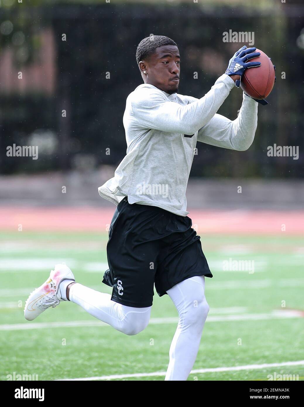 USC Trojans cornerback Ajene Harris (27) during the USC Trojans Pro Day ...