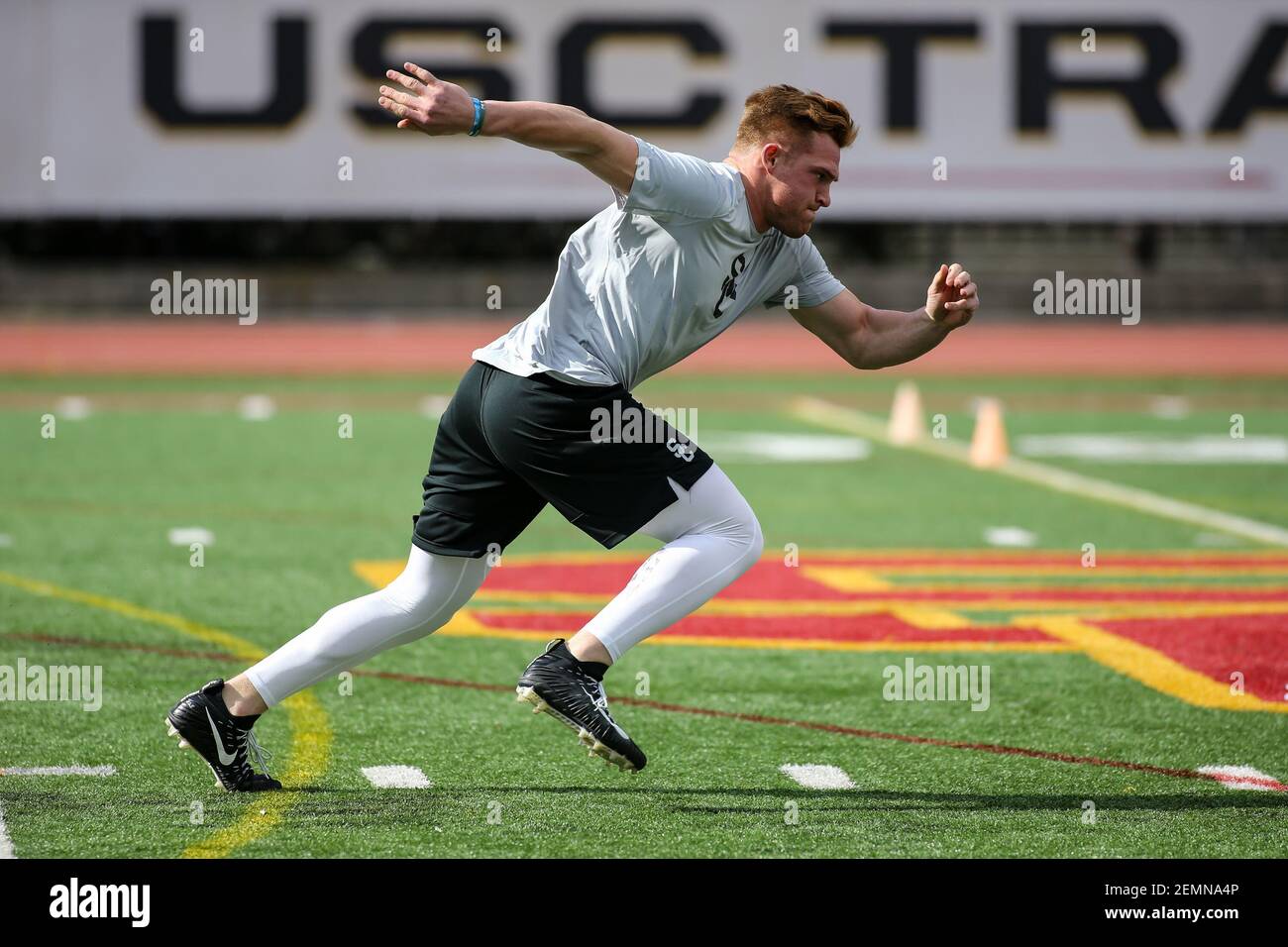 USC Trojans linebacker Cameron Smith (35) during the USC Trojans Pro ...