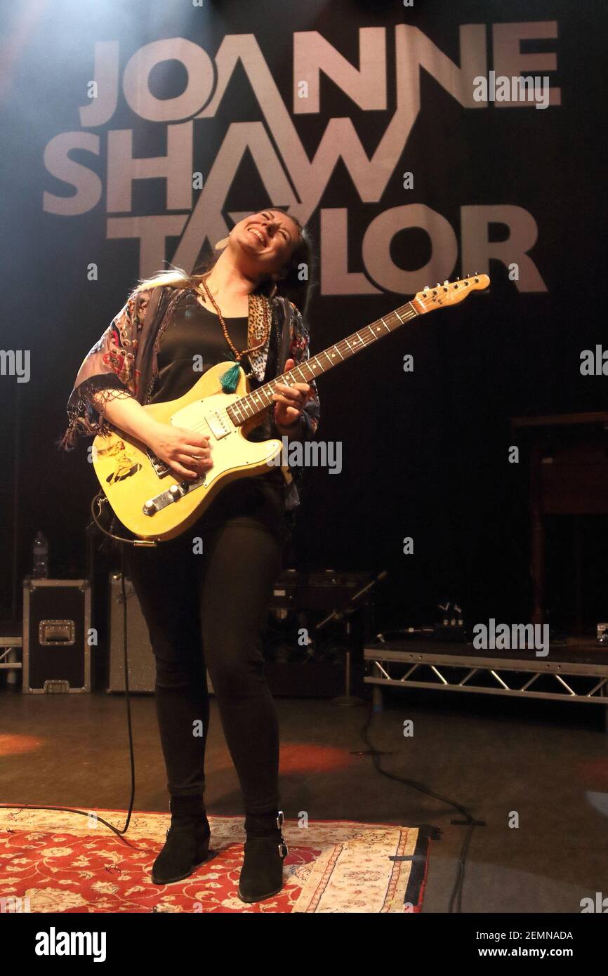Top British Blues guitarist Joanne Shaw Taylor seen performing during ...
