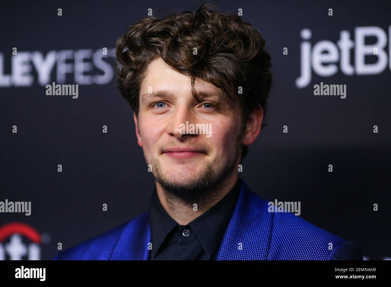 Actor Brett Dier arrives at the 2019 PaleyFest LA - The CW's 'Jane The ...