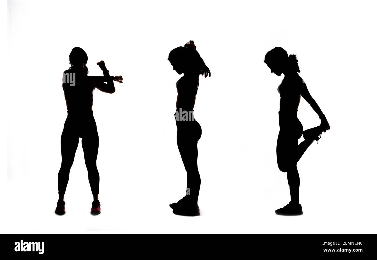 Athlete warming up before training to avoid injury Stock Photo - Alamy