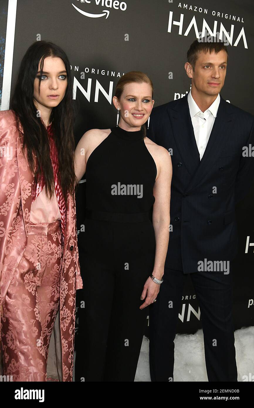 actress Esme Creed-Miles, Mireille Enos and Joel Kinnaman attend the ...