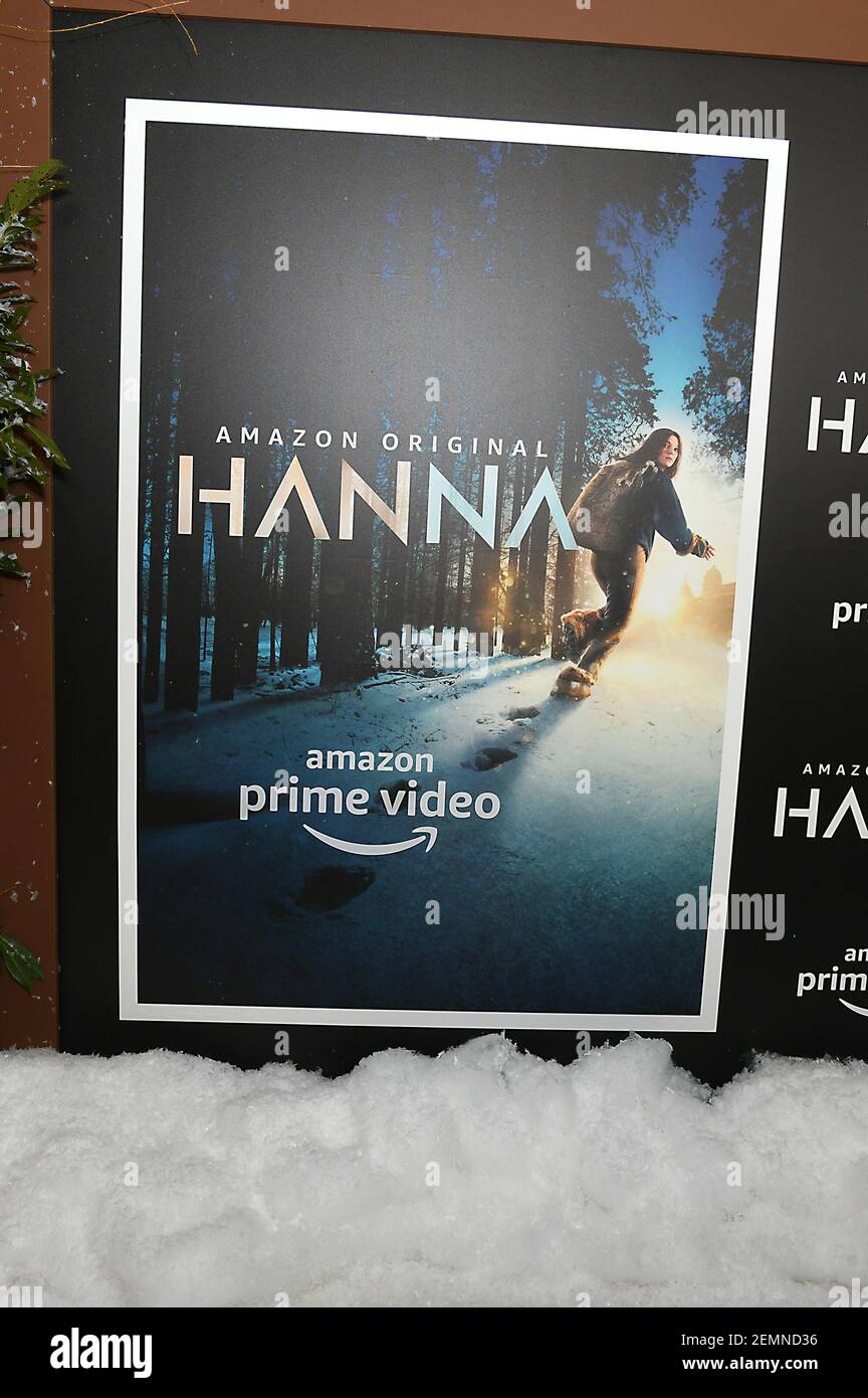 The Poster attends the New York Premiere of Amazon Prime's "Hanna" on ...