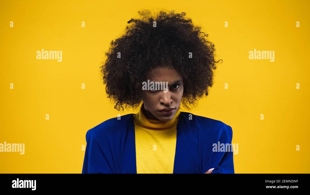 Aggressive african woman angry on hi-res stock photography and images ...