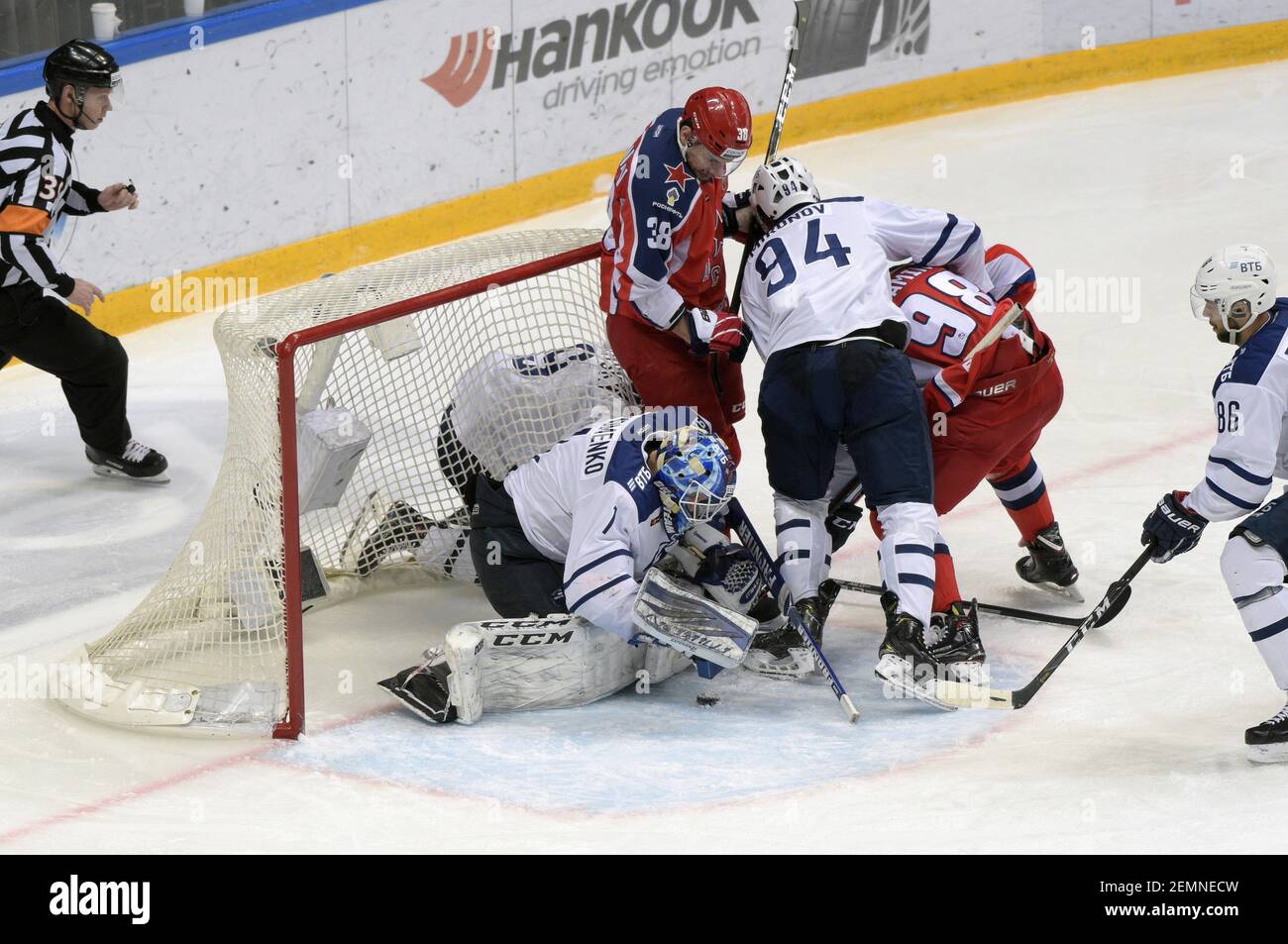 Kontinental Hockey League (KHL). The match between CSKA (Moscow) and ...