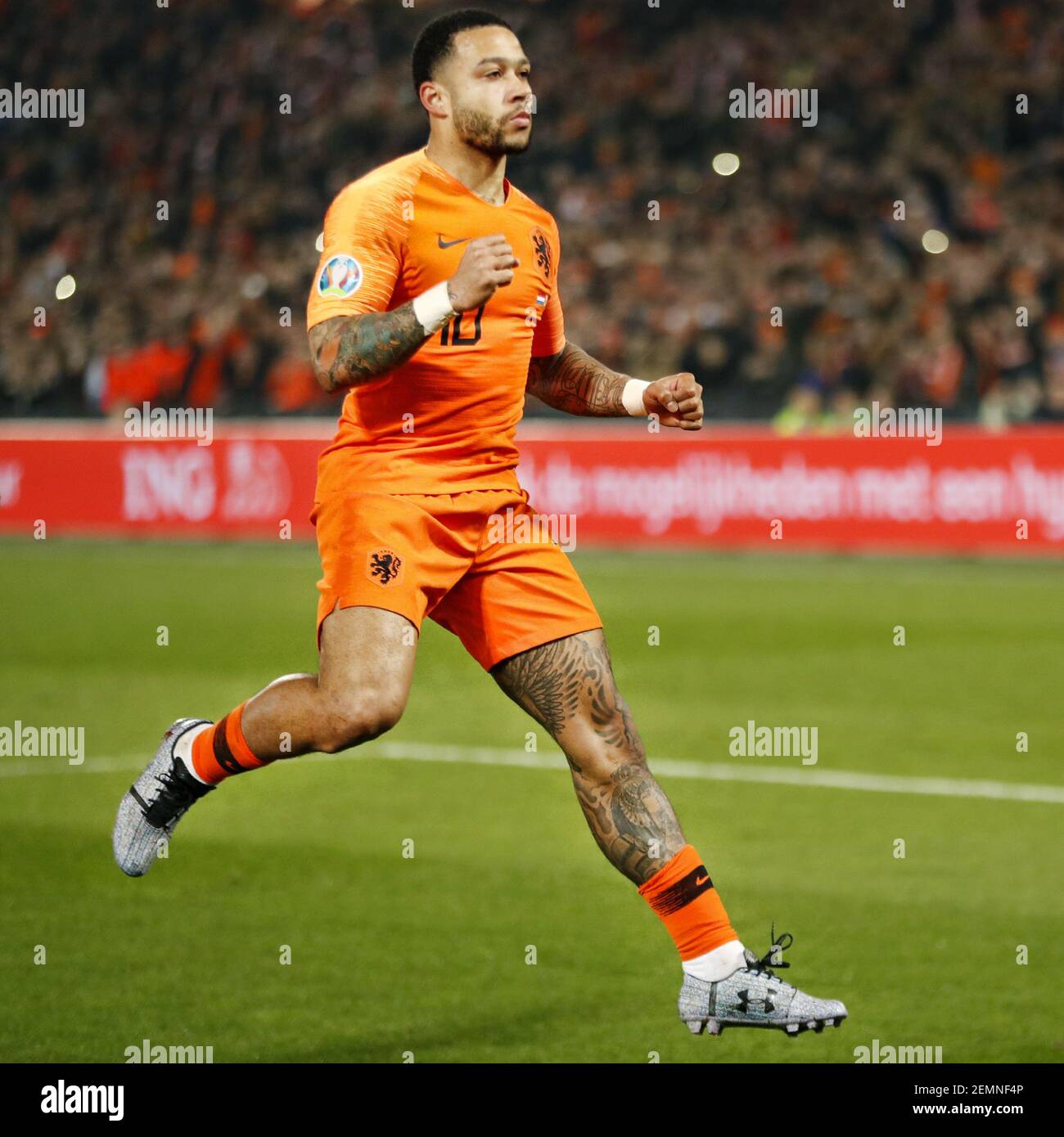 ROTTERDAM, Stadium de Kuip, 21-03-2019 , Euro qualification , Memphis ...