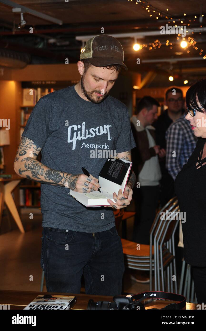 Frank Turner signs copies of his book “Try This At Home” at Waterstones ...