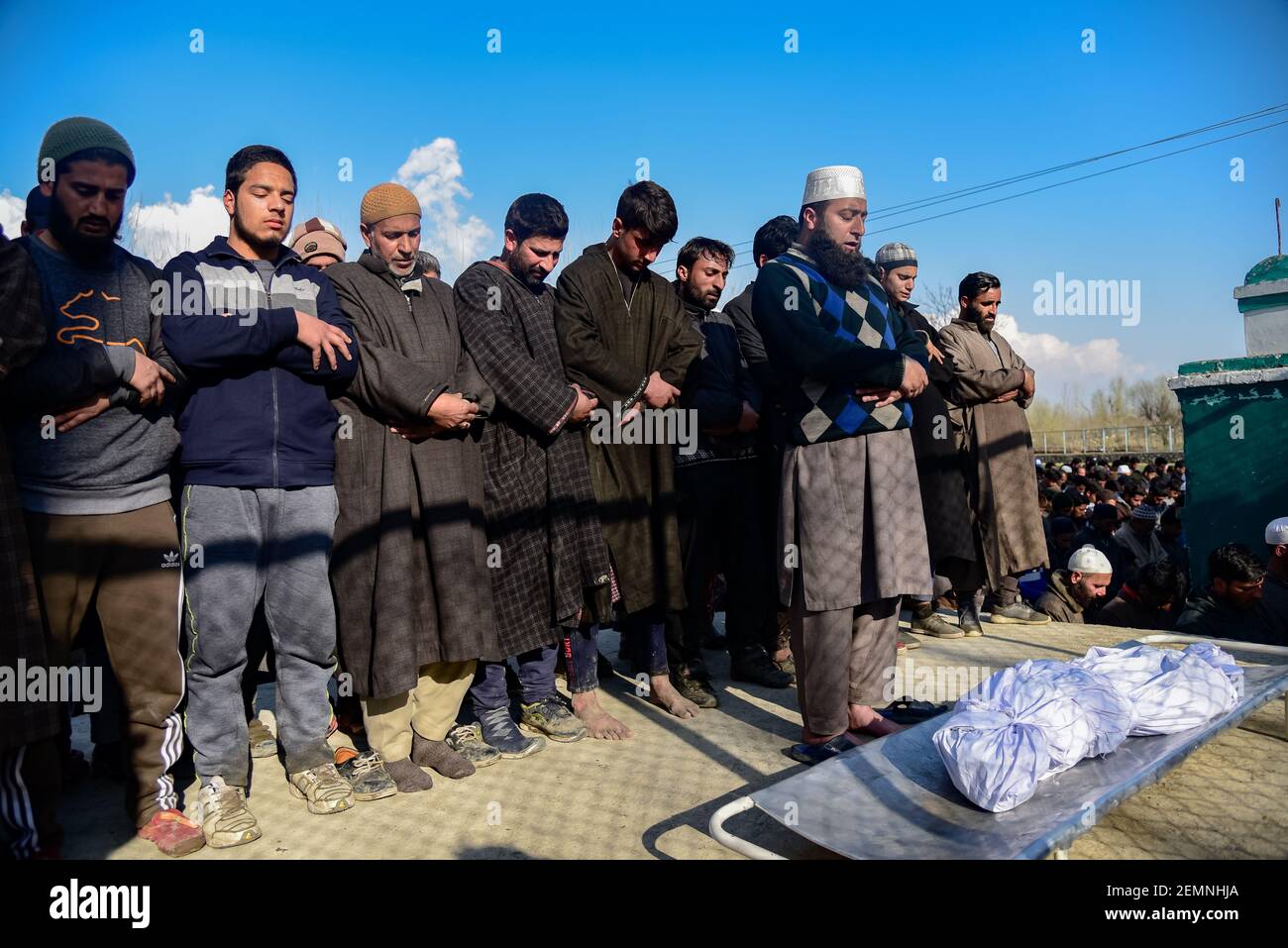 Kashmiri villagers seen offering funeral prayer for slain 11 year old ...