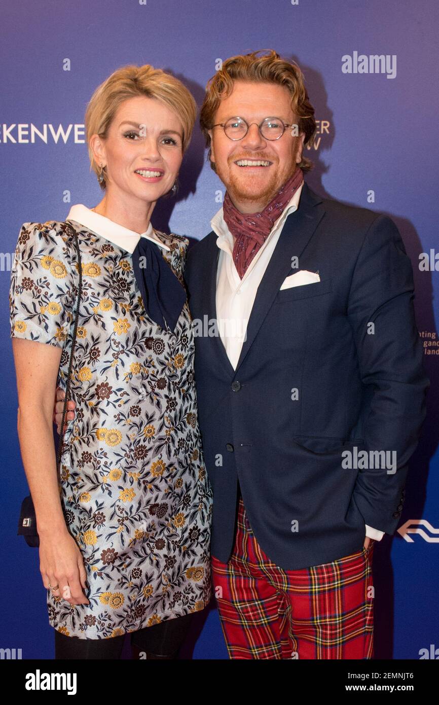 Tooske Ragas and her partner Bastiaan Ragas during the national book ...