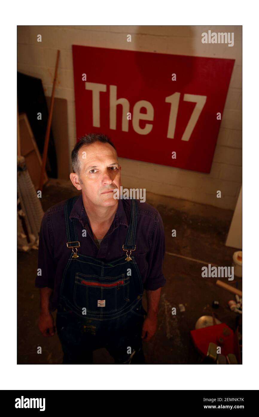 Bill Drummond (ex KLF member and now large-scale artist) in his ...
