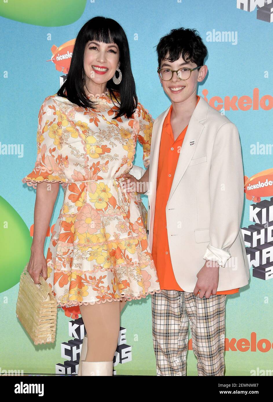 Grey Griffin and Tex Hammond at Nickelodeon's 2019 Kids' Choice Awards ...
