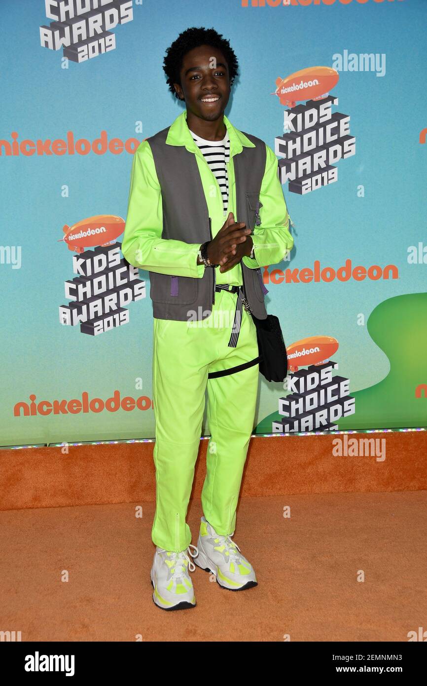 Caleb McLaughlin at Nickelodeon's 2019 Kids' Choice Awards held at ...
