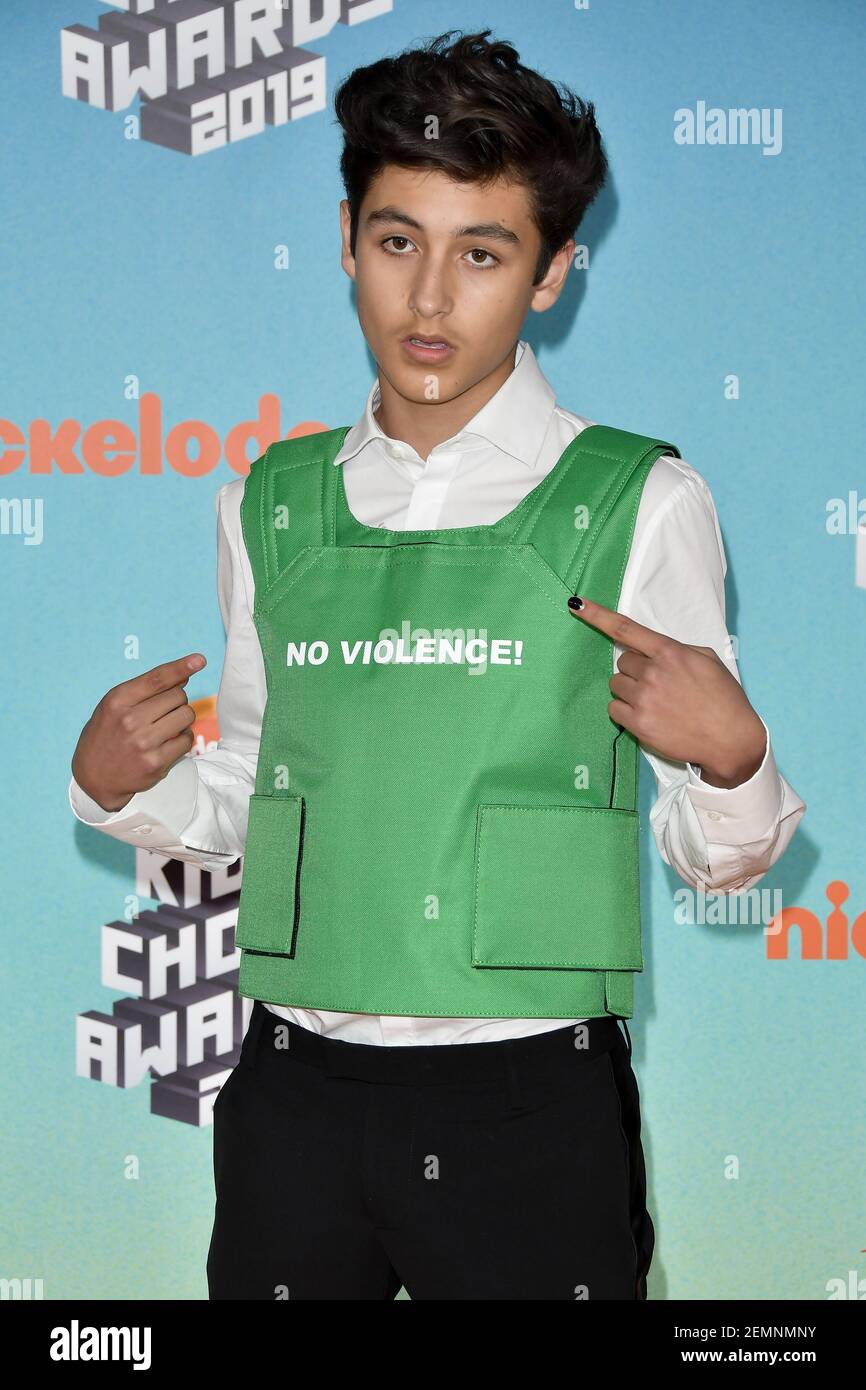 Marcel Ruiz at Nickelodeon's 2019 Kids' Choice Awards held at Galen ...