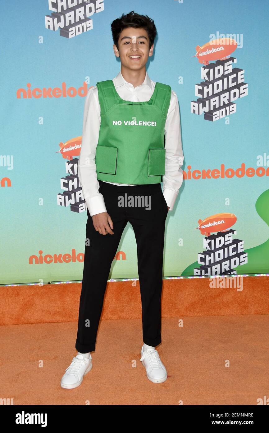 Marcel Ruiz at Nickelodeon's 2019 Kids' Choice Awards held at Galen ...