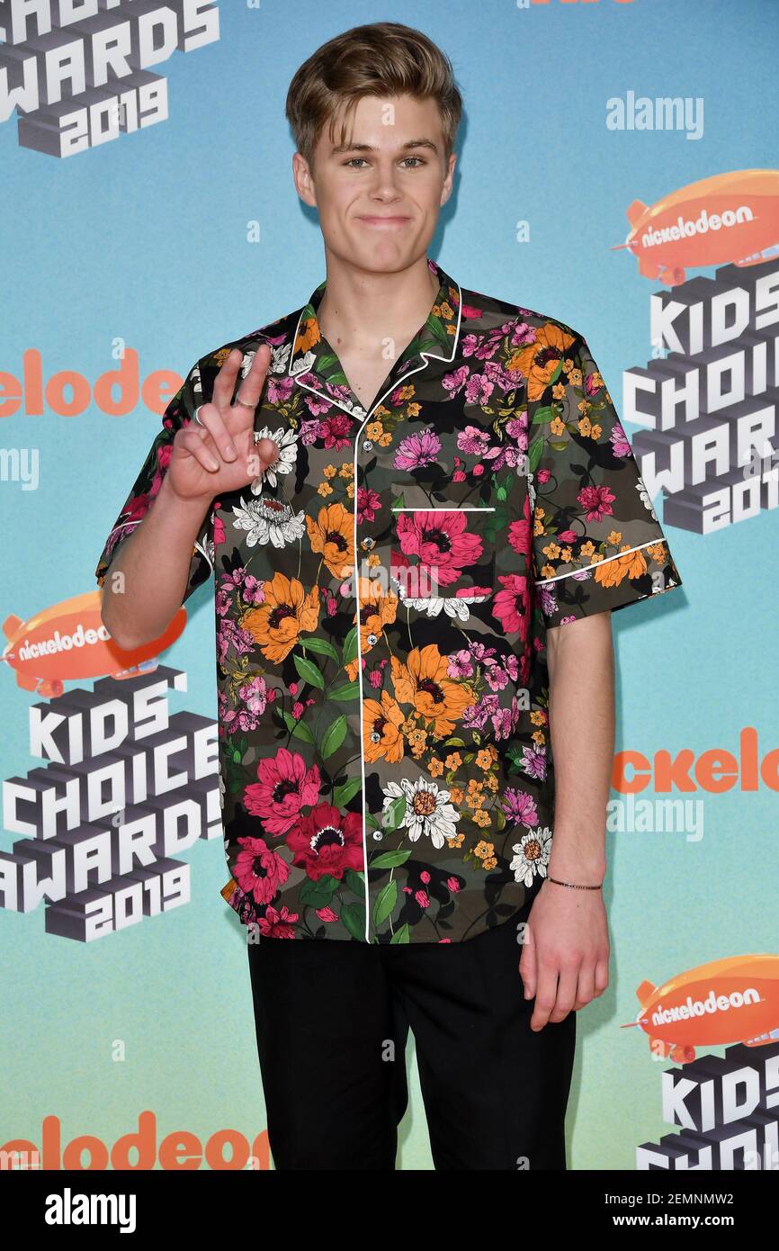Owen Joyner at Nickelodeon's 2019 Kids' Choice Awards held at Galen ...
