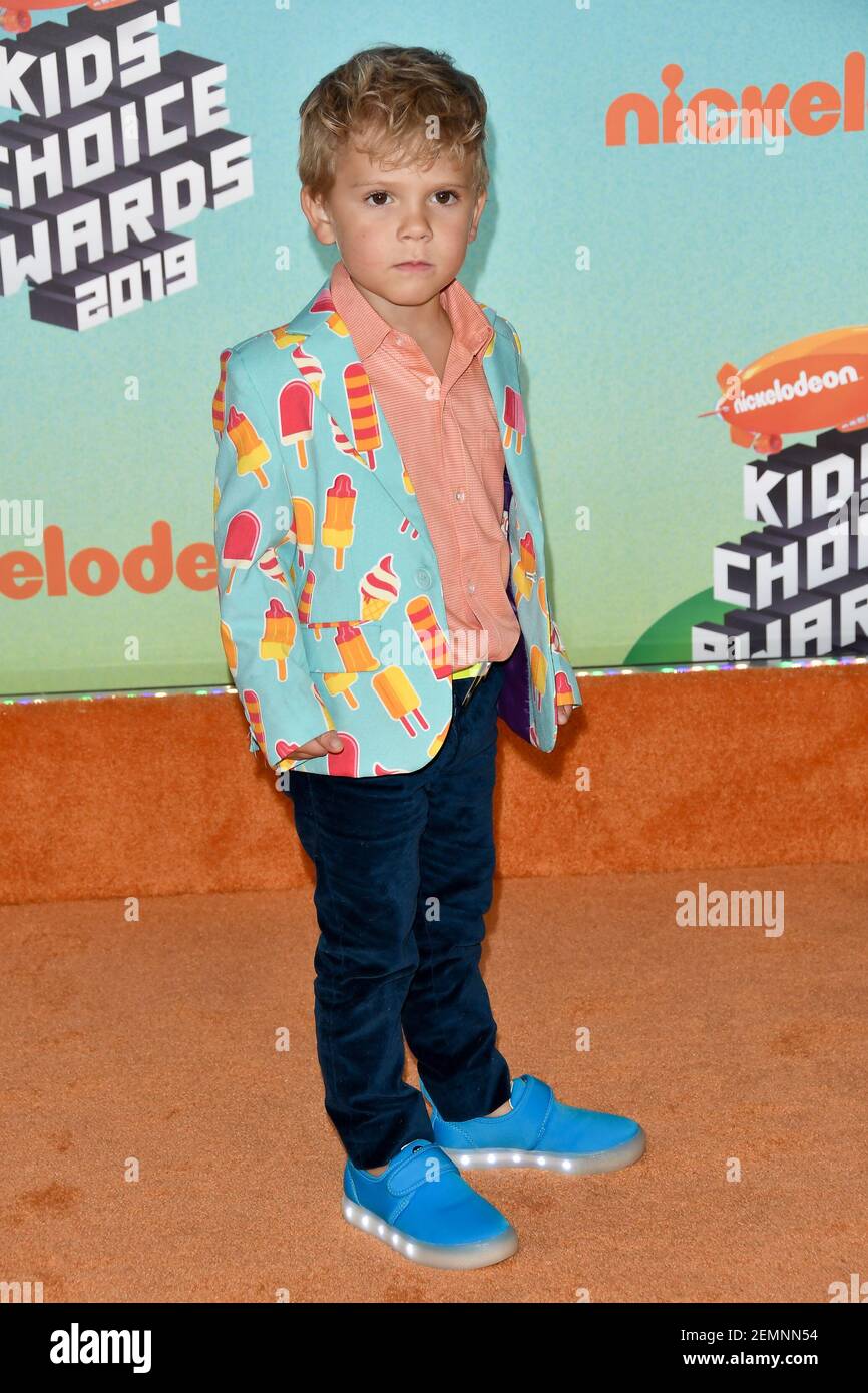 Tydus Talbott at Nickelodeon's 2019 Kids' Choice Awards held at Galen ...