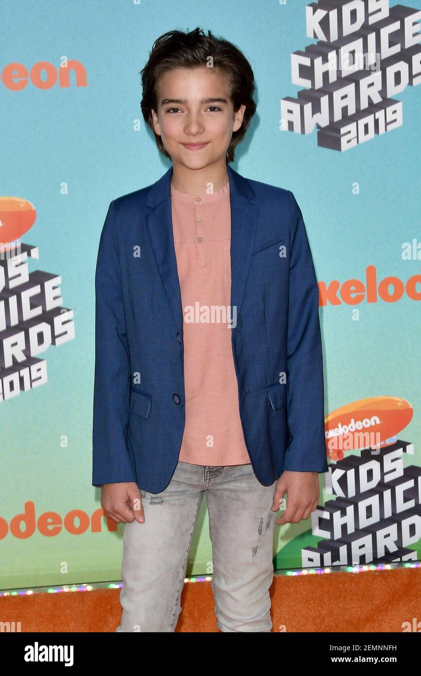 Elias Harger at Nickelodeon's 2019 Kids' Choice Awards held at Galen ...