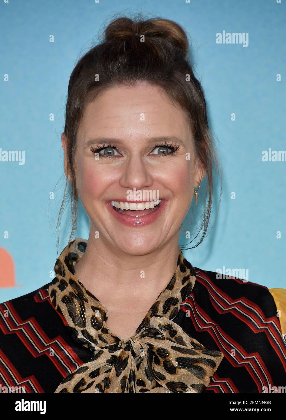 Andrea Barber at Nickelodeon's 2019 Kids' Choice Awards held at Galen ...