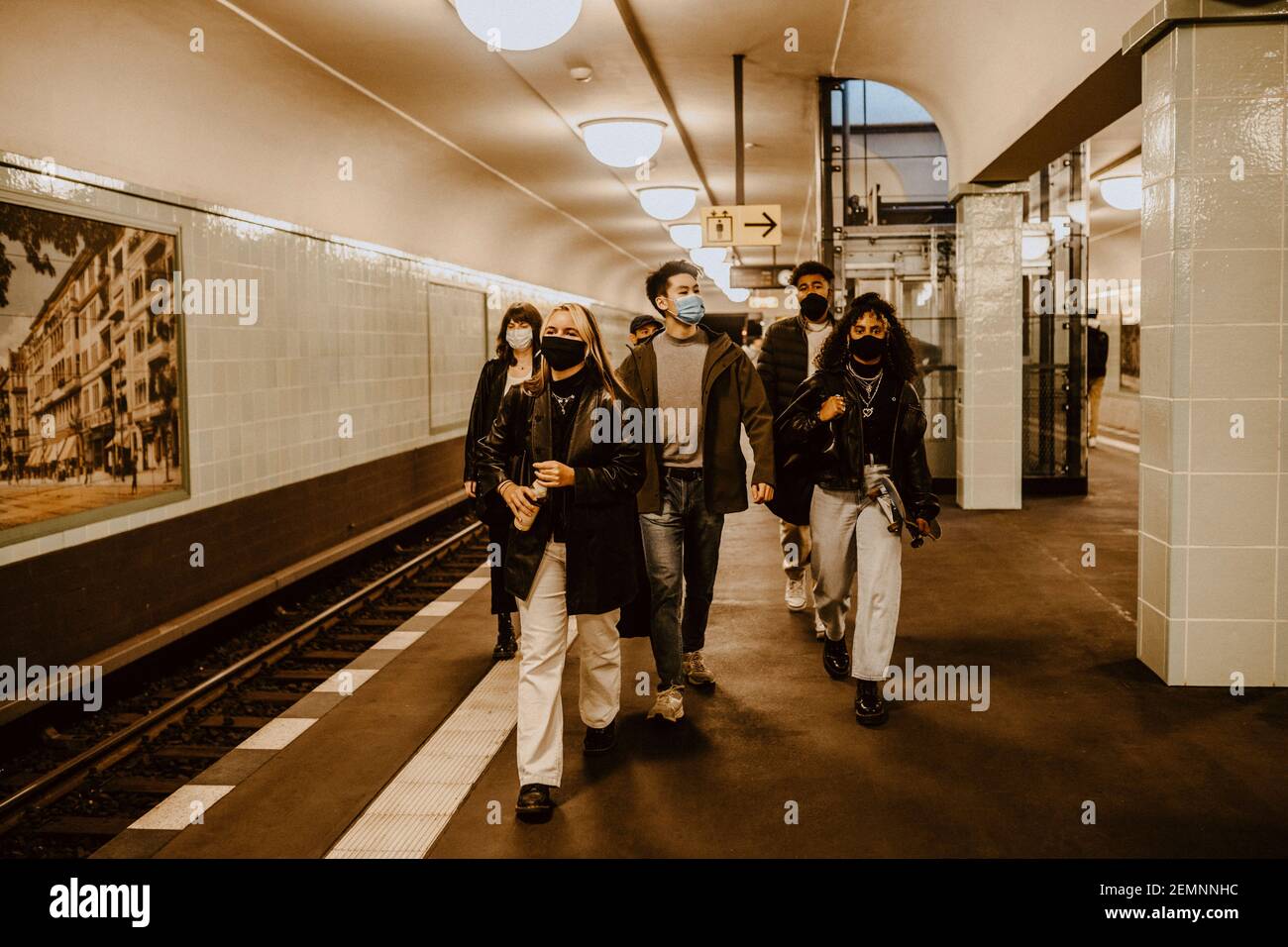 Walking out of subway hi-res stock photography and images - Alamy