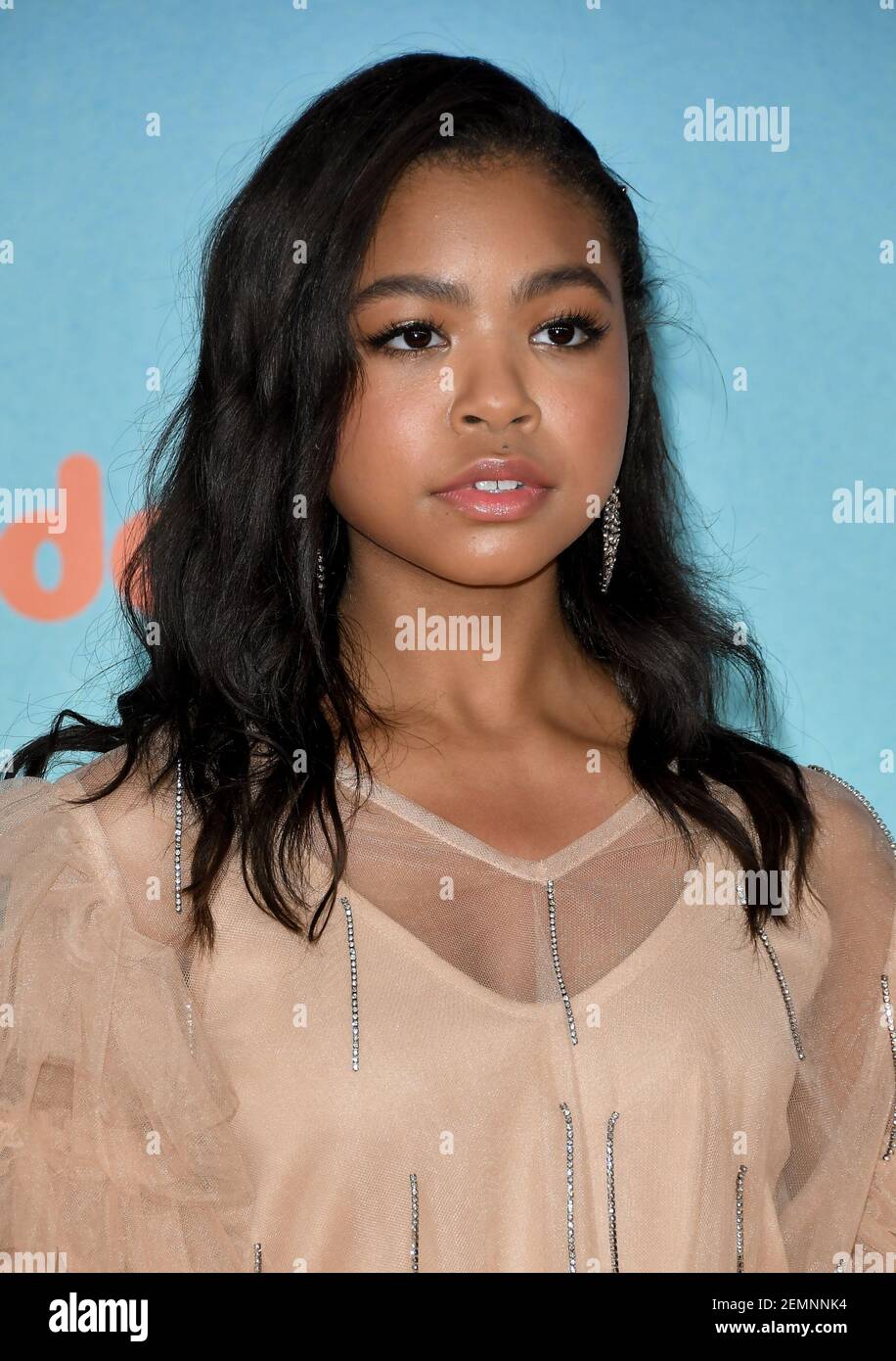 Navia Robinson at Nickelodeon's 2019 Kids' Choice Awards held at Galen ...