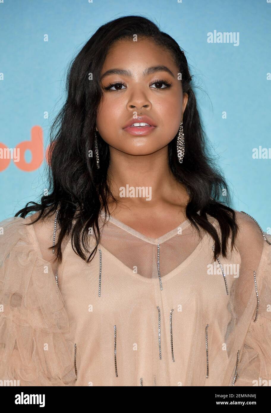 Navia Robinson at Nickelodeon's 2019 Kids' Choice Awards held at Galen ...