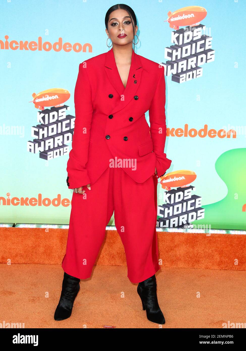 LOS ANGELES, CA, USA - MARCH 23: Lilly Singh arrives at Nickelodeon's ...