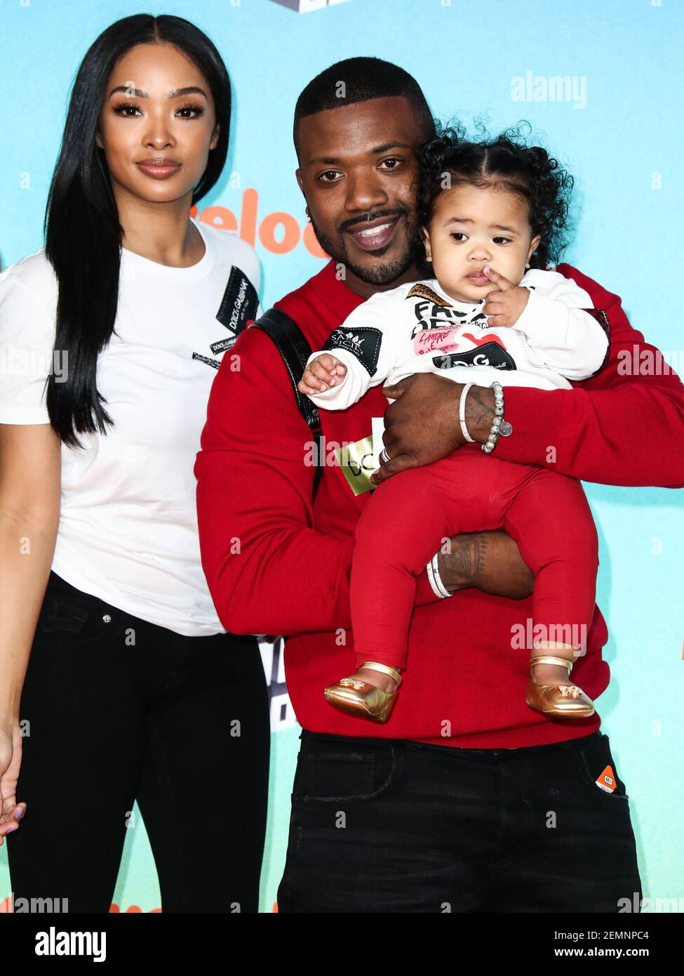 LOS ANGELES, CA, USA - MARCH 23: Princess Love, Ray J and Melody Love ...