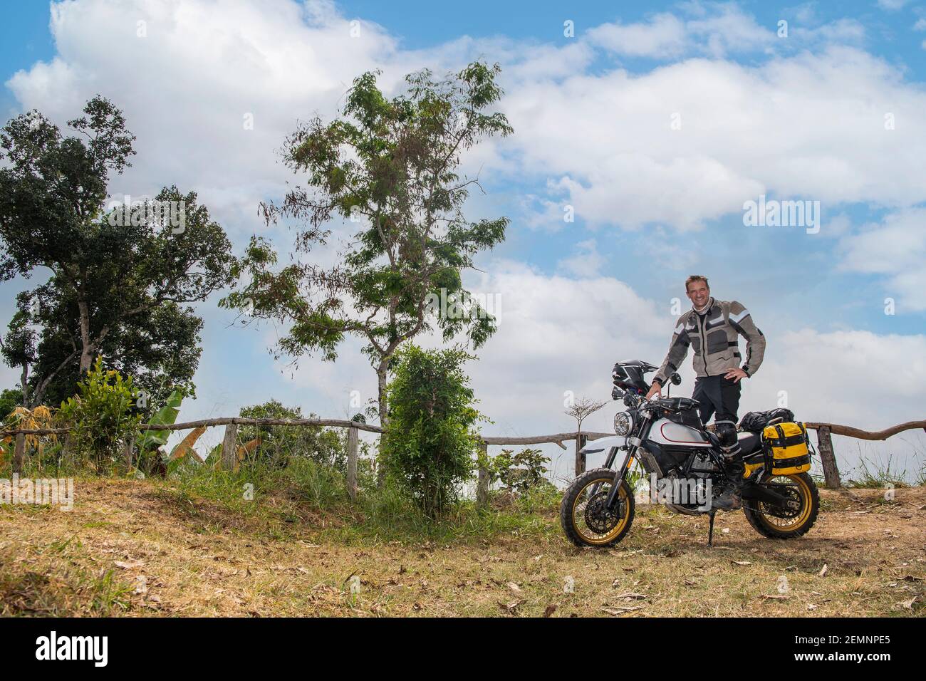 Posing vehicle journey motorcycle hi-res stock photography and images ...
