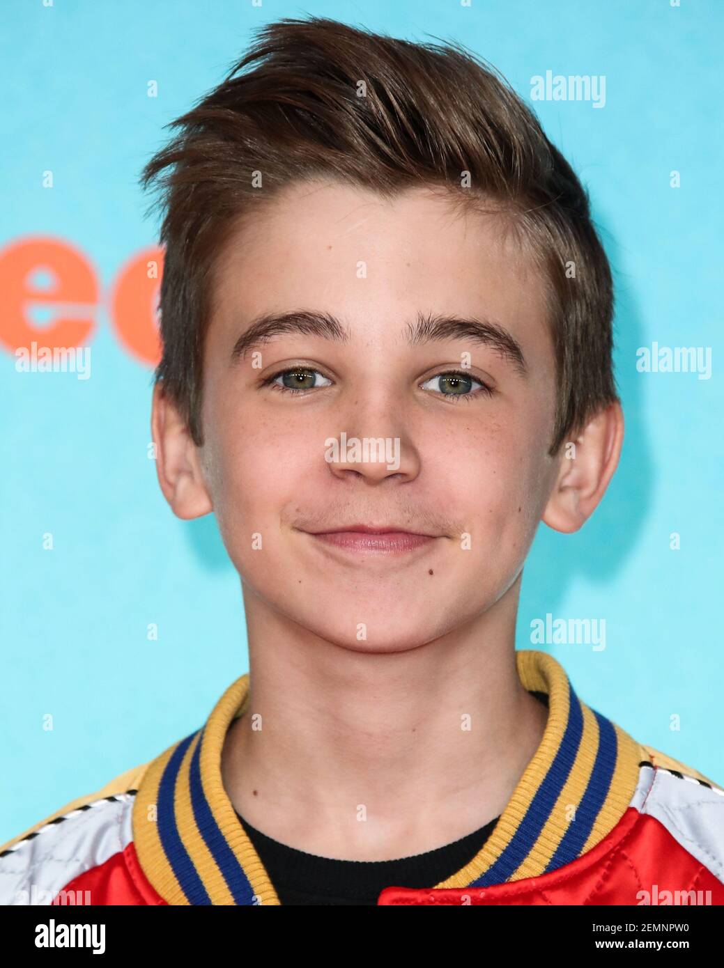 LOS ANGELES, CA, USA - MARCH 23: Parker Bates arrives at Nickelodeon's ...