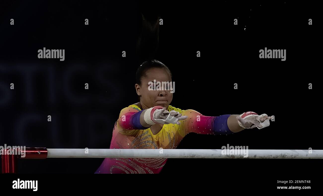 Thais Fidelis (Brazil) seen in action during the Gymnastics World Cup ...