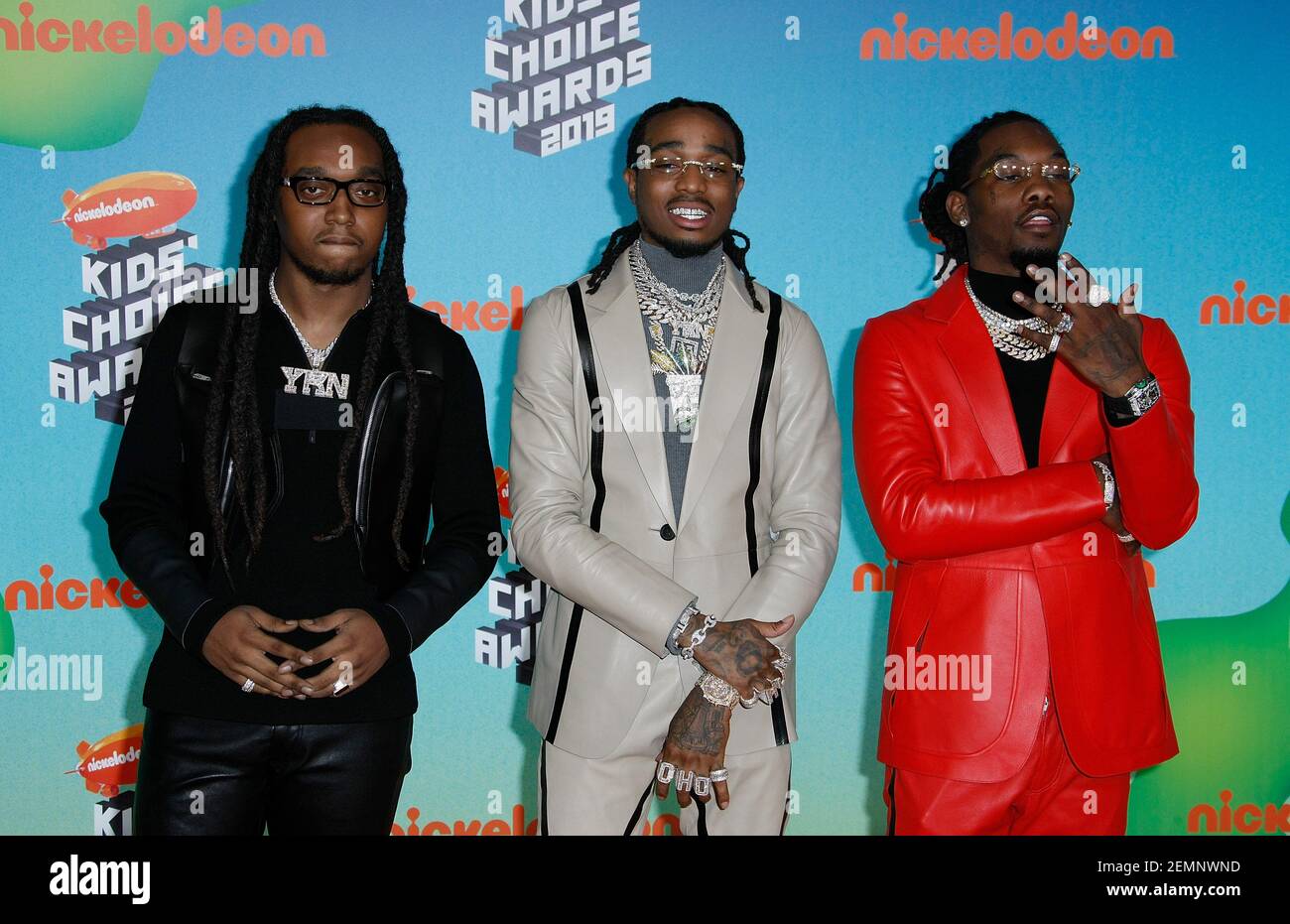 LOS ANGELES, CA - MARCH 23: Quavo, Offset, Takeoff, Migos attend ...