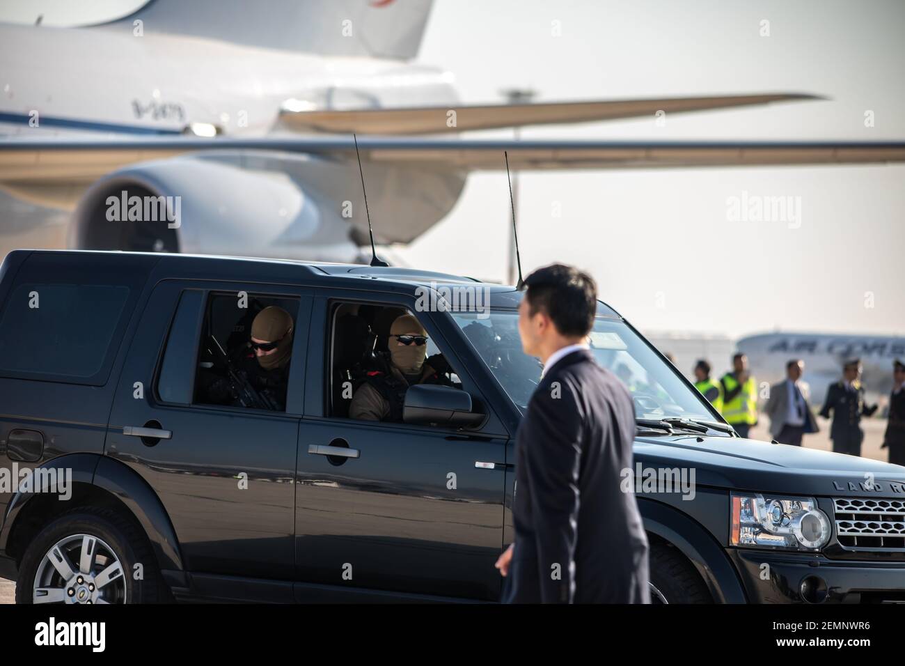 Massive security measures for the arrival of the Chinese President Xi ...
