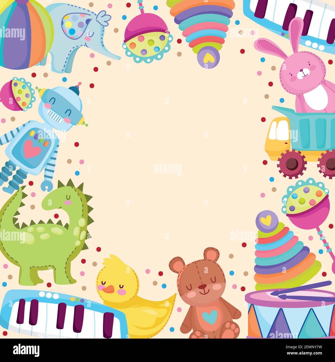 cartoon children toys funny recreation Stock Vector Image & Art - Alamy