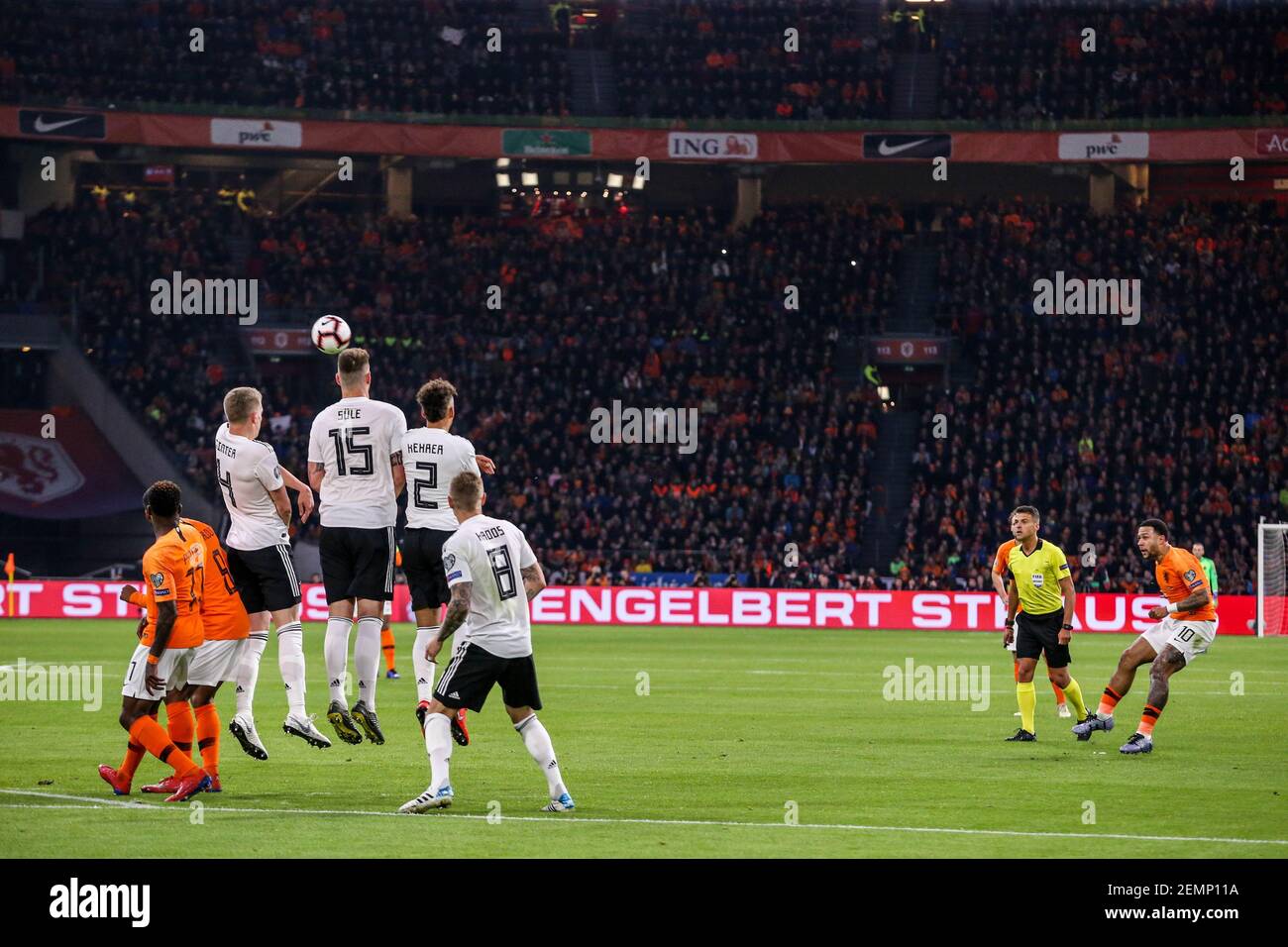 AMSTERDAM, Football, 24-03-2019, Euro qualification, Stadium Johan ...