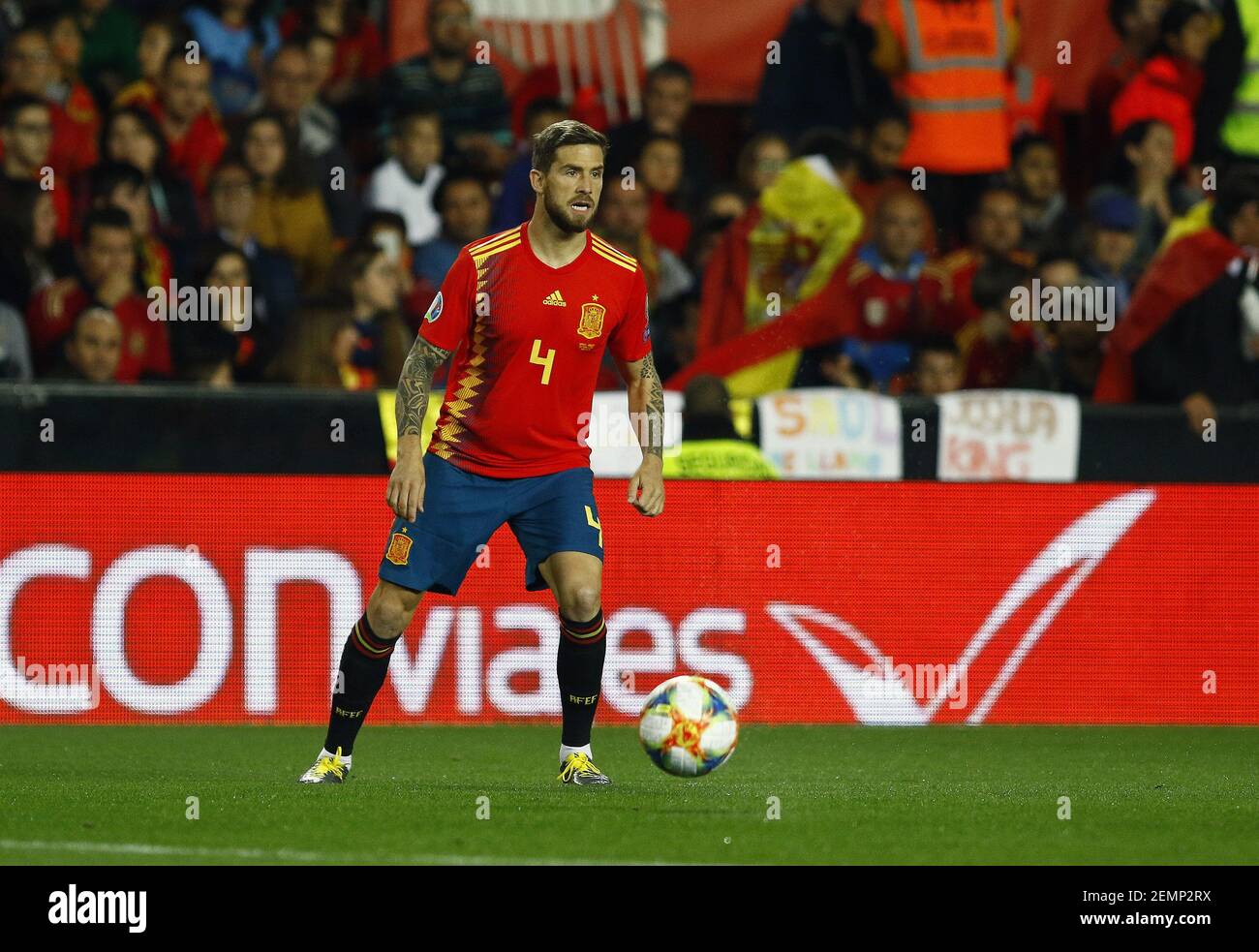 Spain's Inigo Martinez during the Qualifiers - Group F to Euro 2020 ...