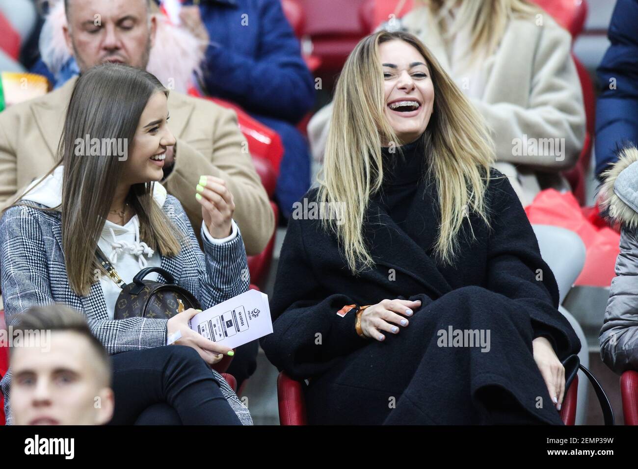 UEFA EURO 2020 qualifier Poland - Latvia nz Julia Nowak dziewczyna Jana ...