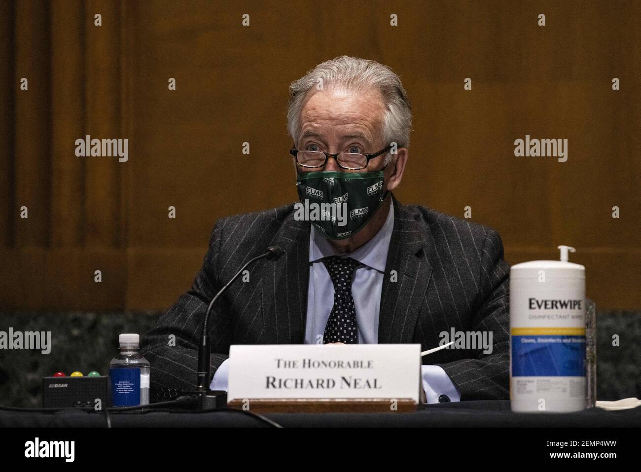 Congressman Richard Neal (D-MA) speaks at the Senate Finance Committee ...
