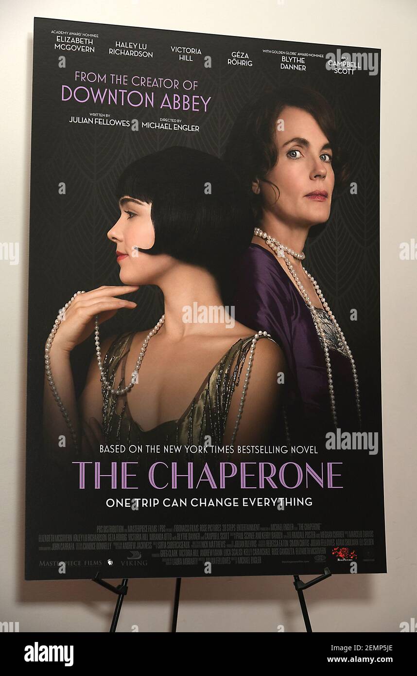 The Poster attends "The Chaperone" New York Premiere on March 25, 2019 ...
