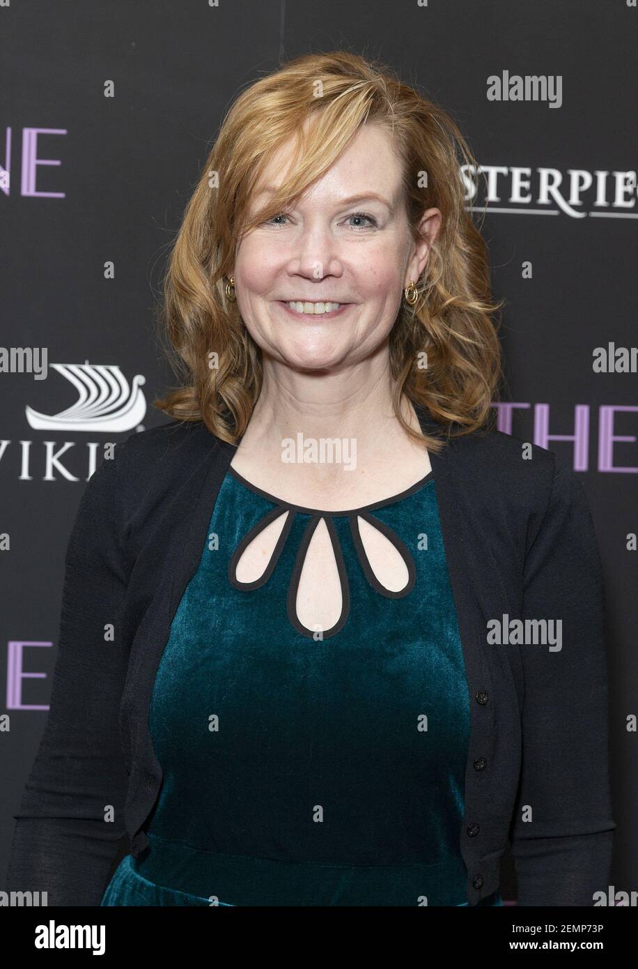 Laura Moriarty attends New York premiere of The Chaperone hosted by PBS and Masterpiece Films at ...