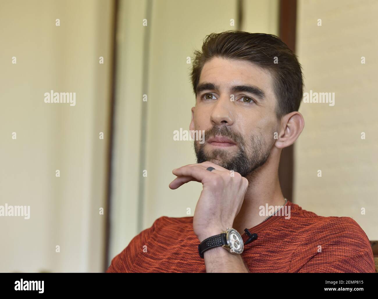 NEW DELHI, INDIA - MARCH 26: Former Olympic swimmer Michael Phelps ...