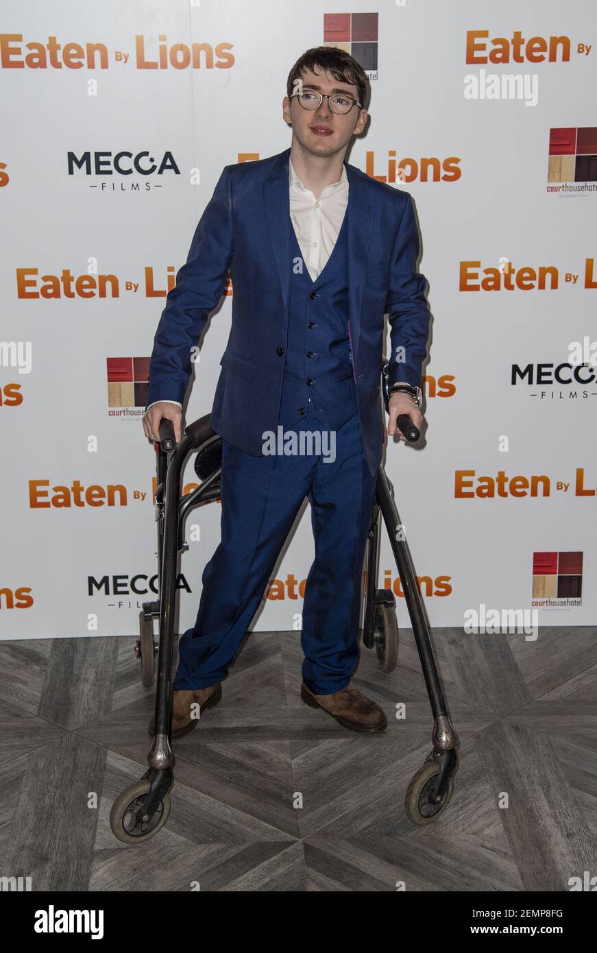 Jack Carroll attends the Eaten By Lions film premiere. (Photo by Gary ...