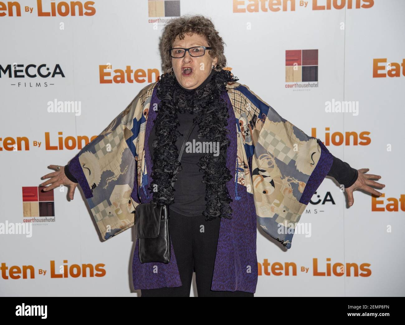 Stephanie Fayerman attends the Eaten By Lions film premiere. (Photo by ...