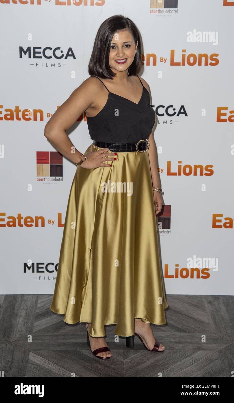 Natalie Davies attends the Eaten By Lions film premiere. (Photo by Gary ...