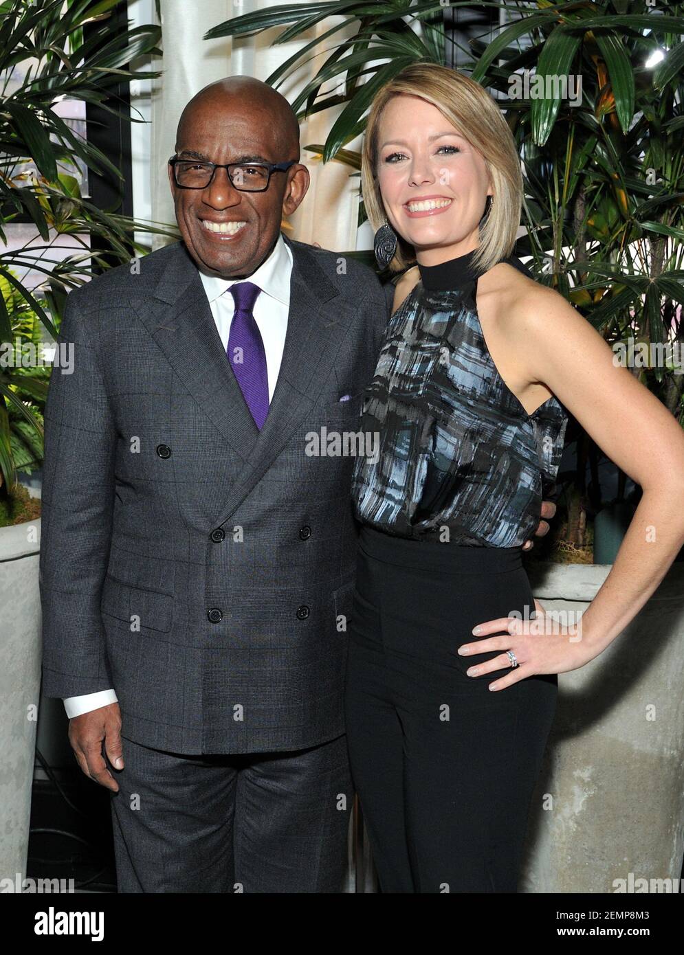 L-R: NBC journalists Al Roher and Dylan Dreyer attend A Toast to Kathie ...