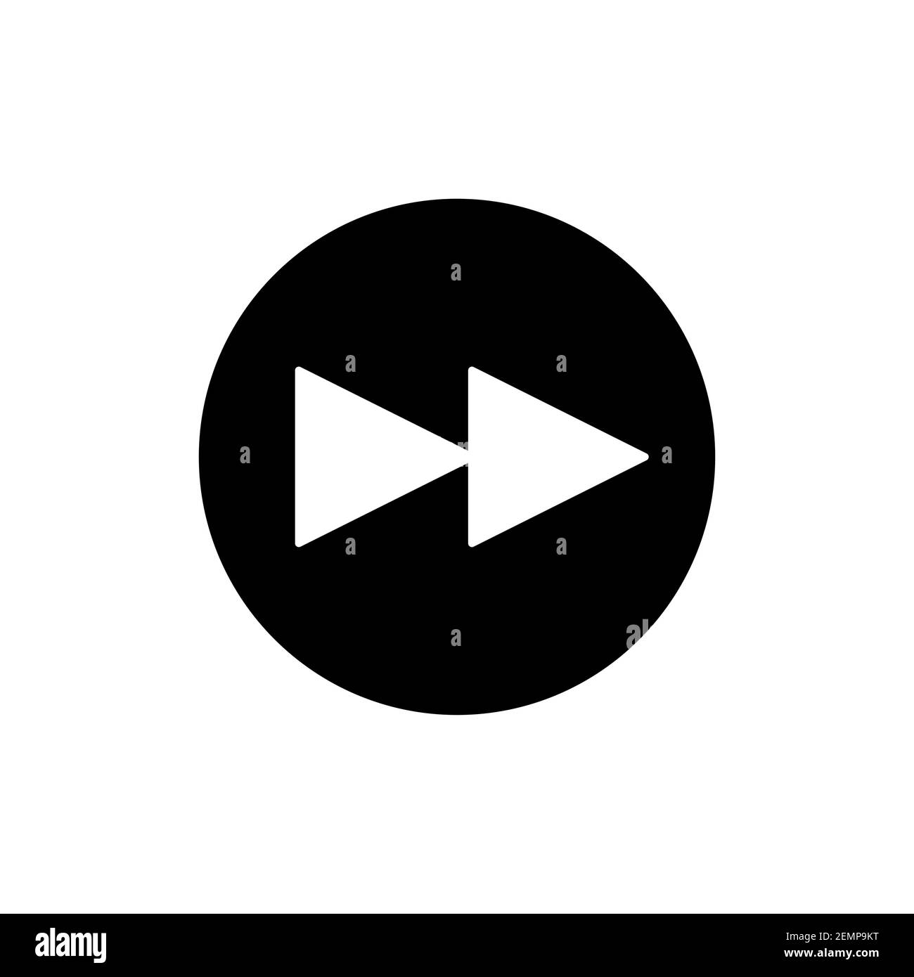 Play next track button vector flat glyph icon. Graph symbol for music ...