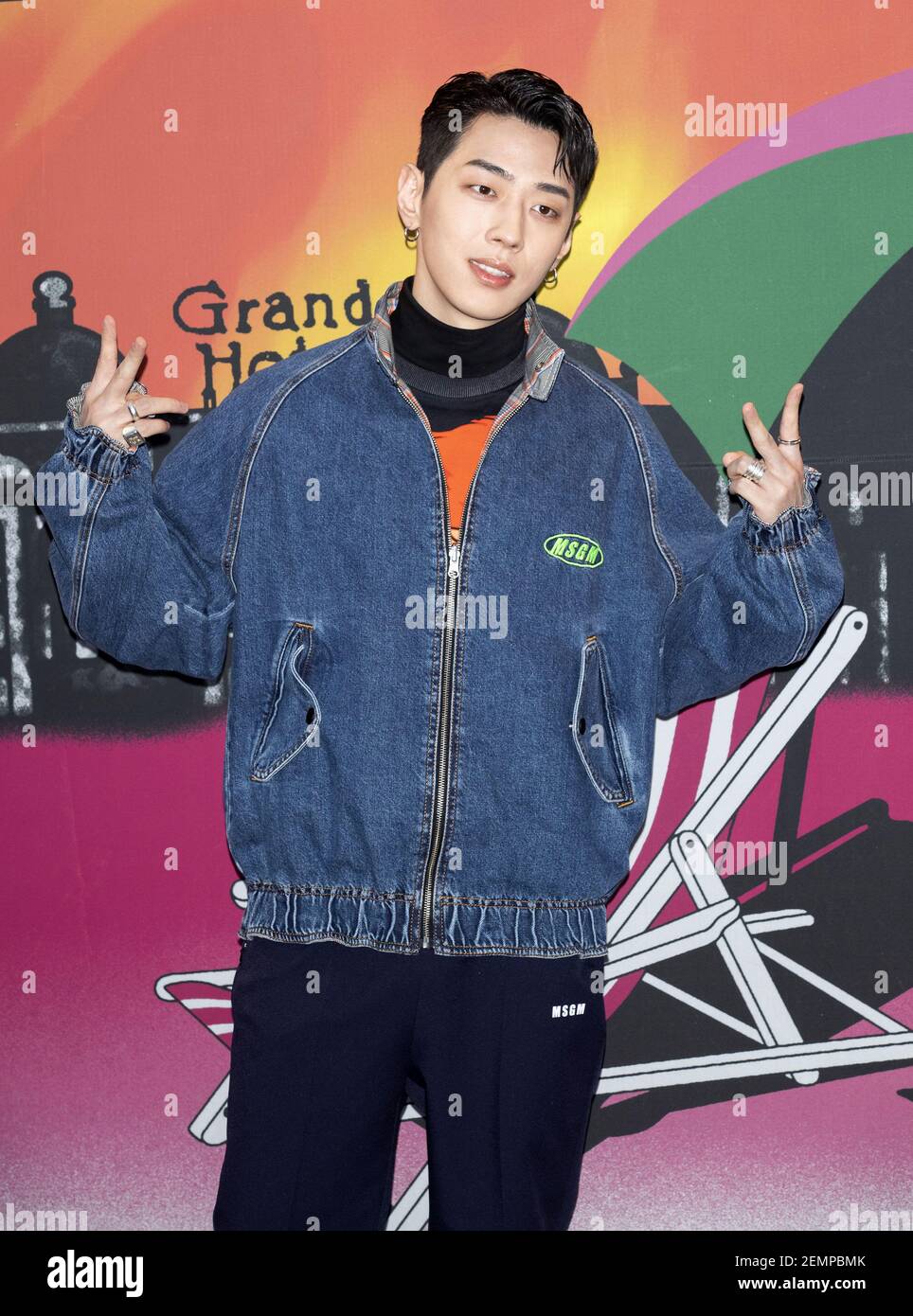 South Korean singer and rapper Gray, attends a photo call for the ...