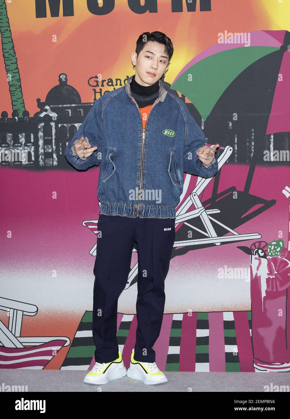 South Korean singer and rapper Gray, attends a photo call for the ...