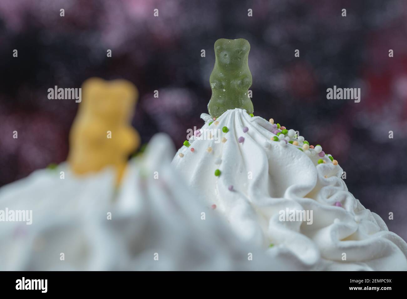 White yummy homemade meringue cookies on the ground Stock Photo - Alamy
